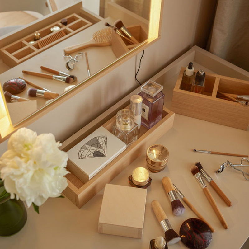 Dressing Table 100cm Wide - Sand Beige Color