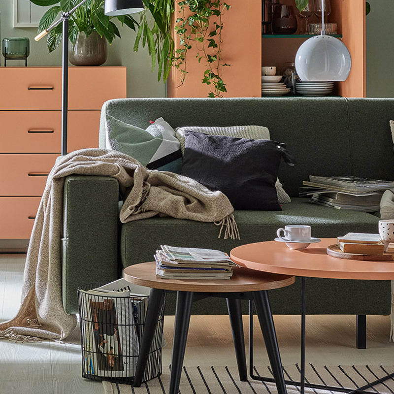 Slide Sofa III - Velvet deep green