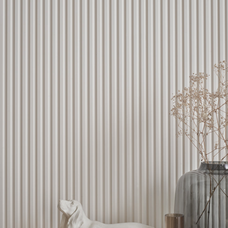 Buy S-Line Wall Panels in White Color | Vox Furniture UAE
